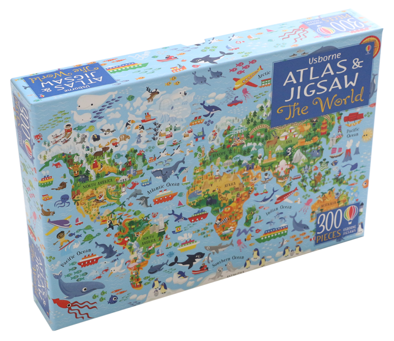 Usborne Atlas and Jigsaw The World - Smart Reads